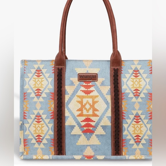 Bags | Nwt Wrangler Tote Bag Western Purses Shoulder Available In Blue ...